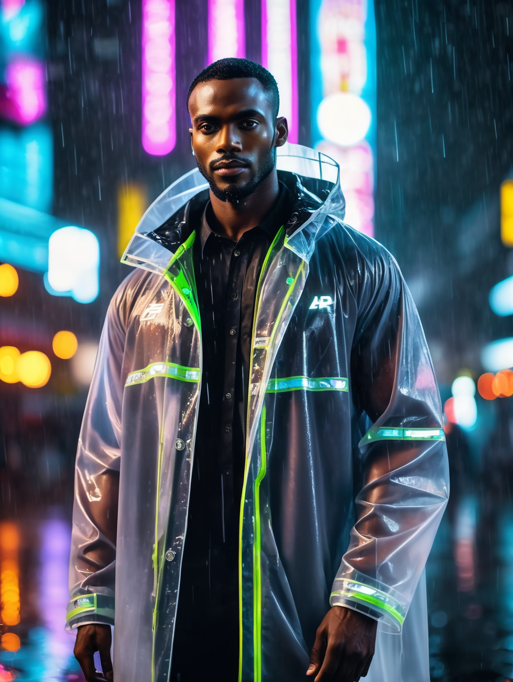 Premium Free ai Images | portrait of super model black african man ...