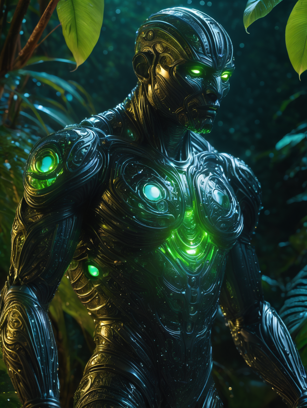 Premium Free ai Images | detailed photos of something humanoid made ...