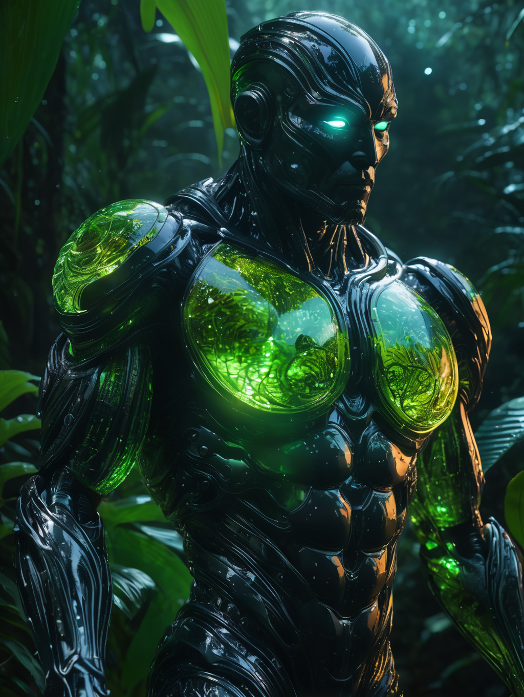 Premium Free ai Images | detailed photos of something humanoid made ...