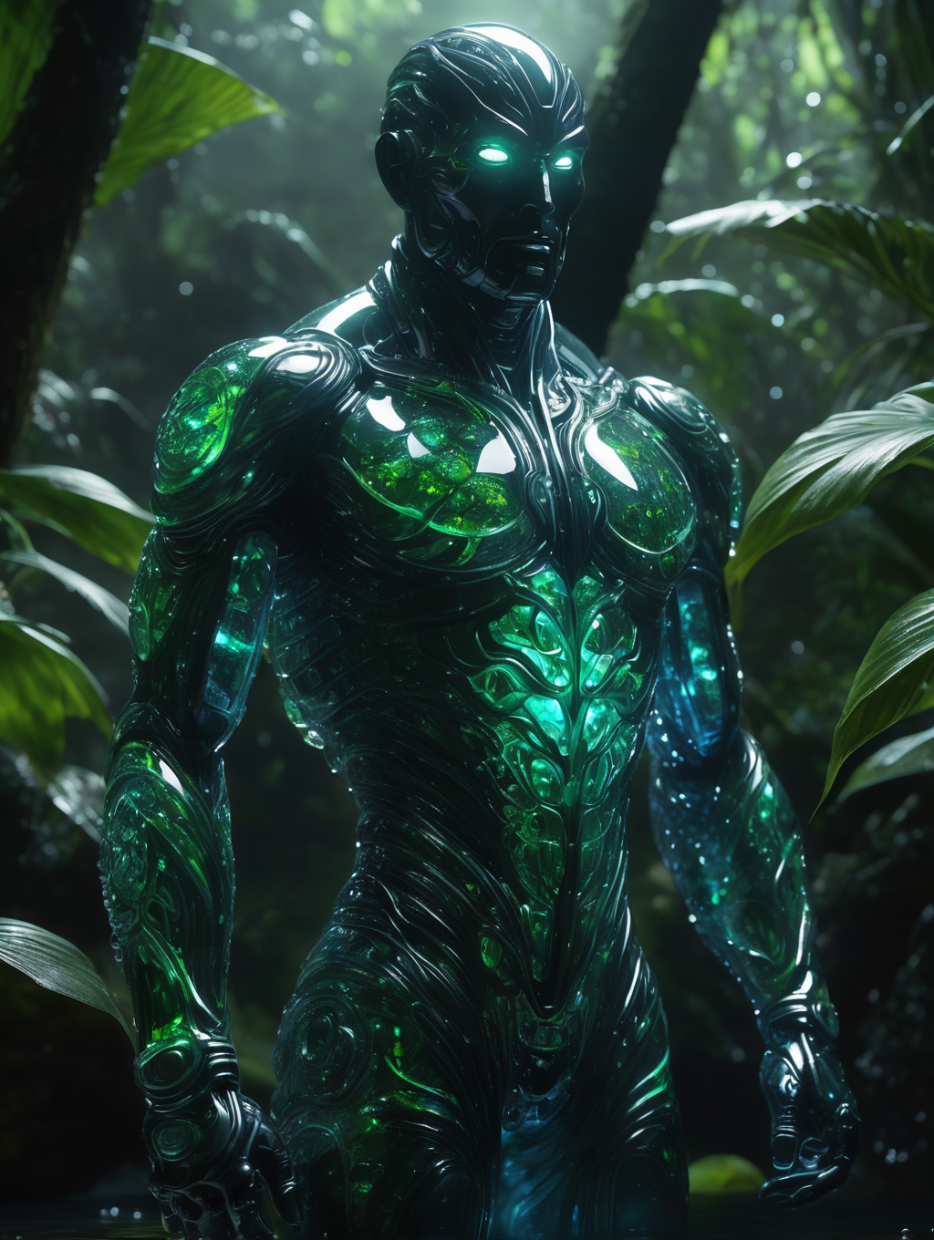 Premium Free ai Images | detailed photos of something humanoid made ...