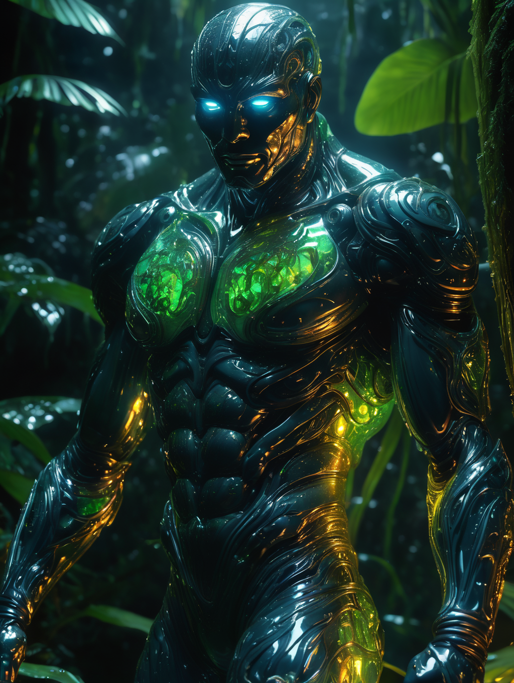 Premium Free ai Images | detailed photos of something humanoid made ...