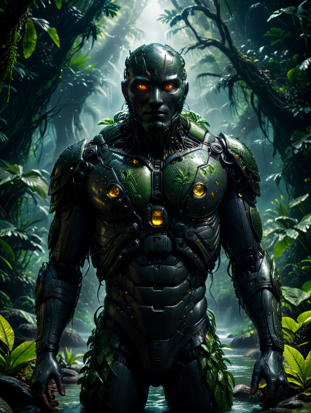 Premium Free ai Images | detailed photos of something humanoid made ...