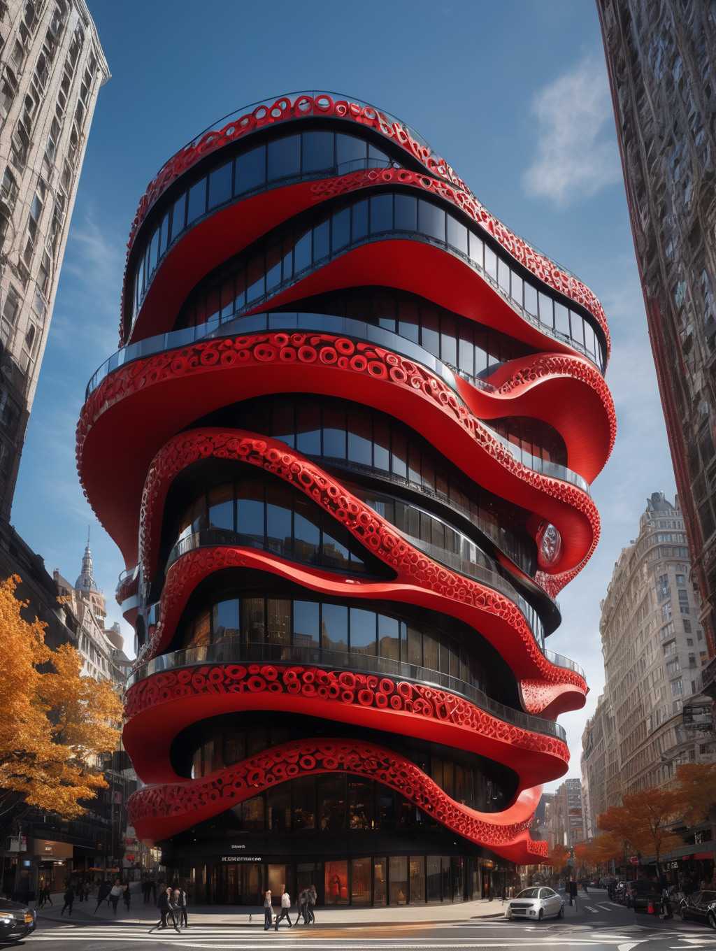 Premium Free ai Images | the craziest bentwood far view lens ...