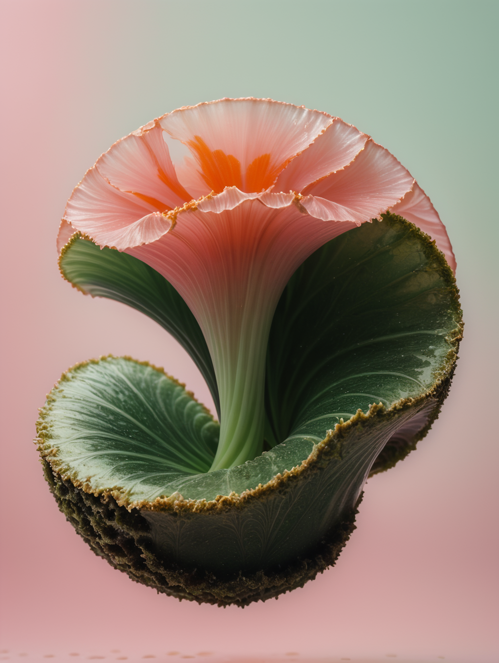 Premium Free ai Images | singular object floating in mid air trippy ...