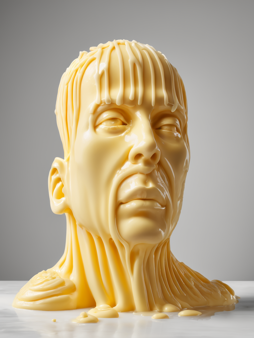 Premium Free ai Images | person made of butter melted