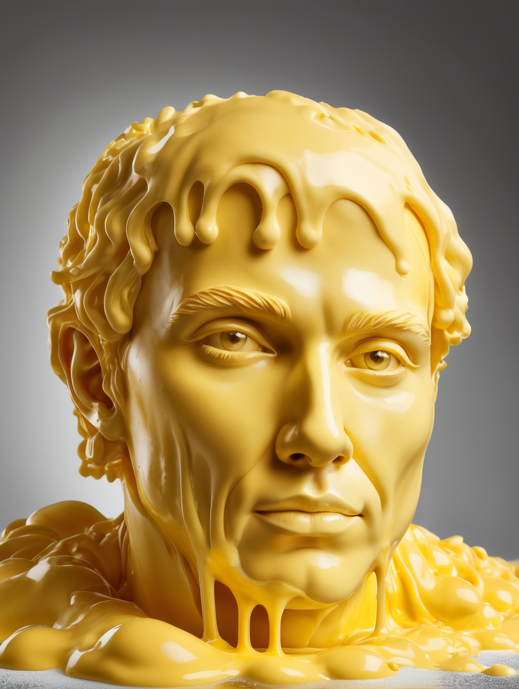 Premium Free ai Images | person made of butter melted everything butter ...