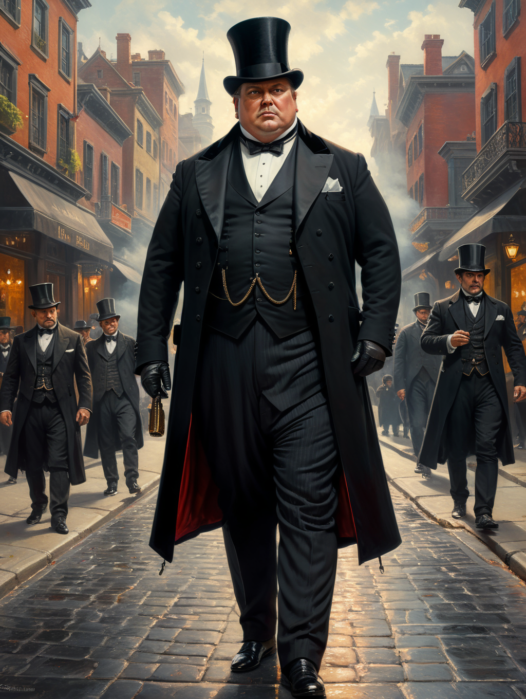 Premium Free ai Images | portrait of very rich obnoxious and polished ...