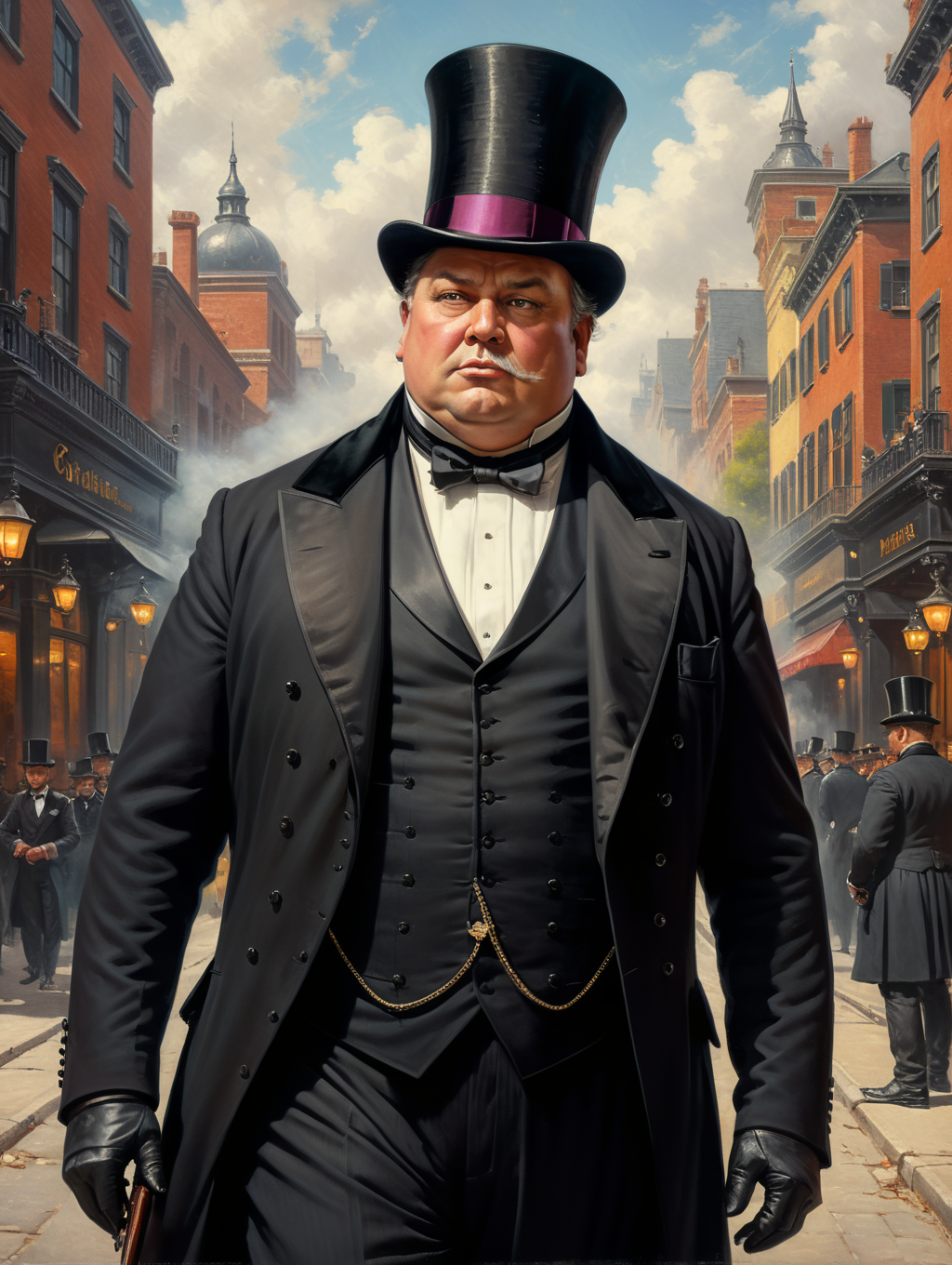 Premium Free ai Images | portrait of very rich obnoxious and polished ...