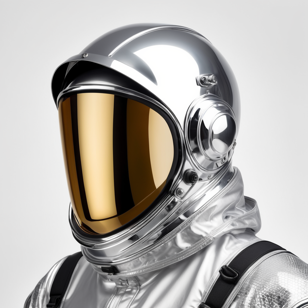 Premium Free ai Images | realistic photo of man wearing chrome ...