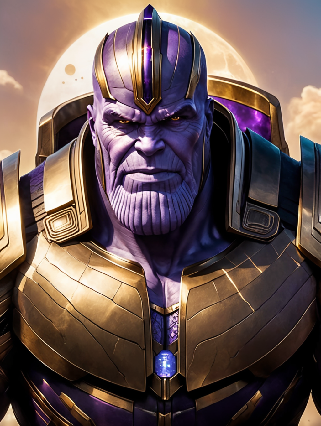 Premium Free ai Images | thanos as human being
