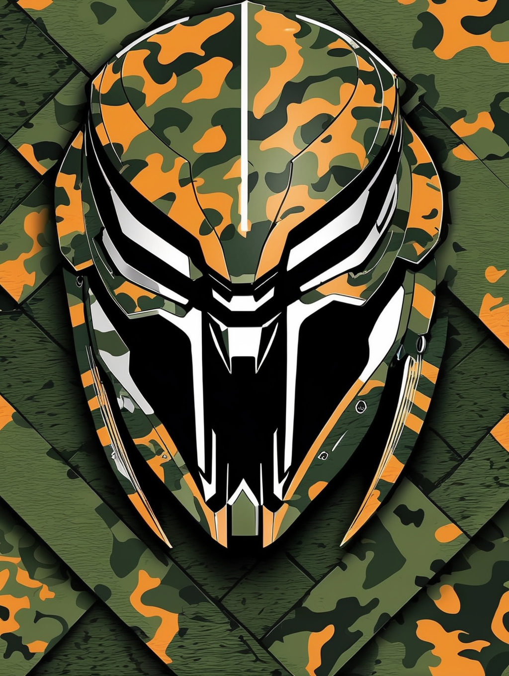 Premium Free ai Images | predator camouflage pattern vector art modern