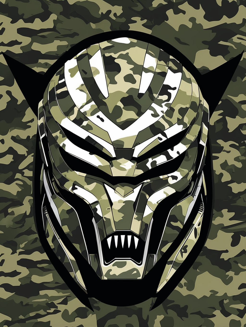 Premium Free ai Images | predator camouflage pattern vector art modern
