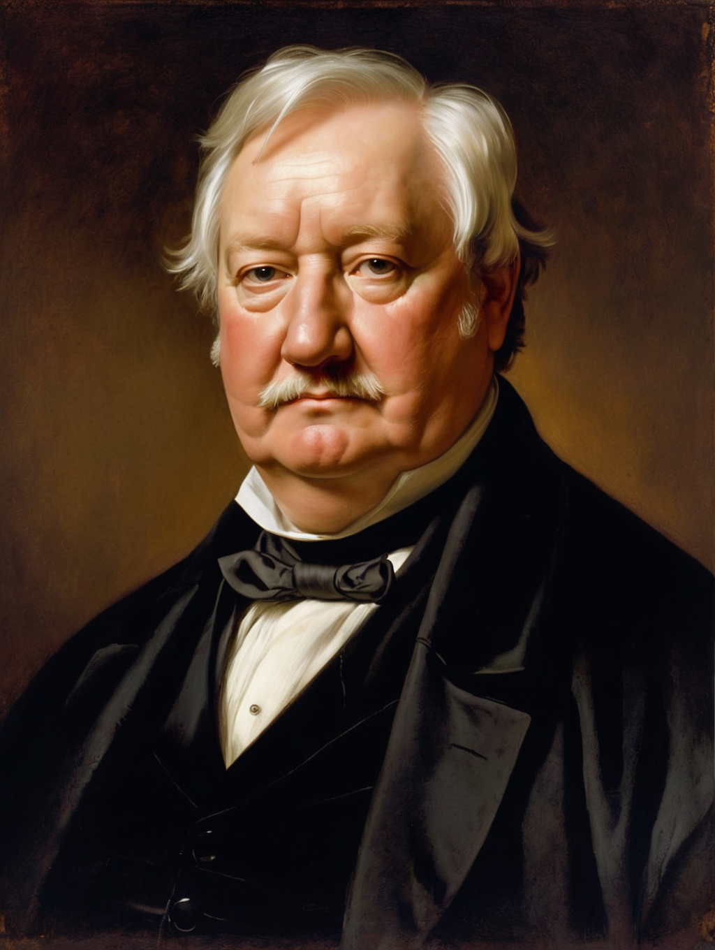 Premium Free ai Images | portrait of millard fillmore by rembrandt ...