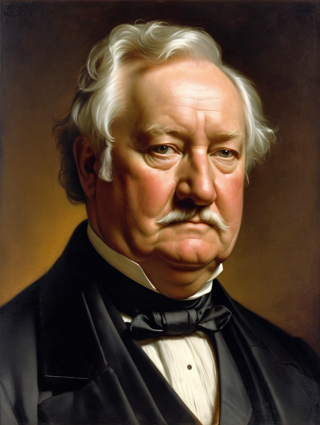 Premium Free ai Images | portrait of millard fillmore by rembrandt ...