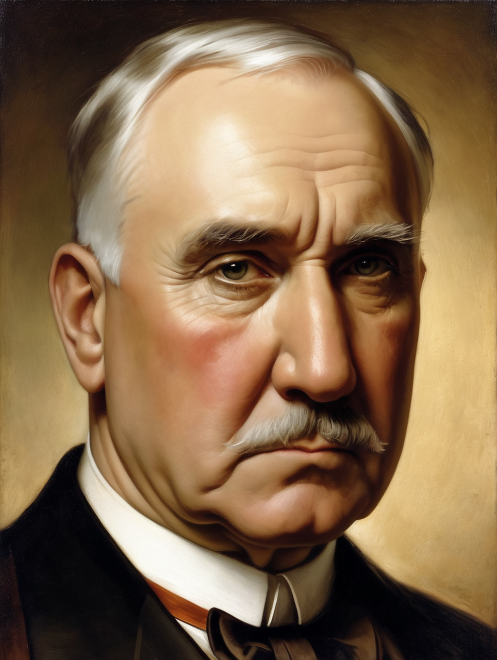 Premium Free ai Images | portrait of warren harding by rembrandt ...