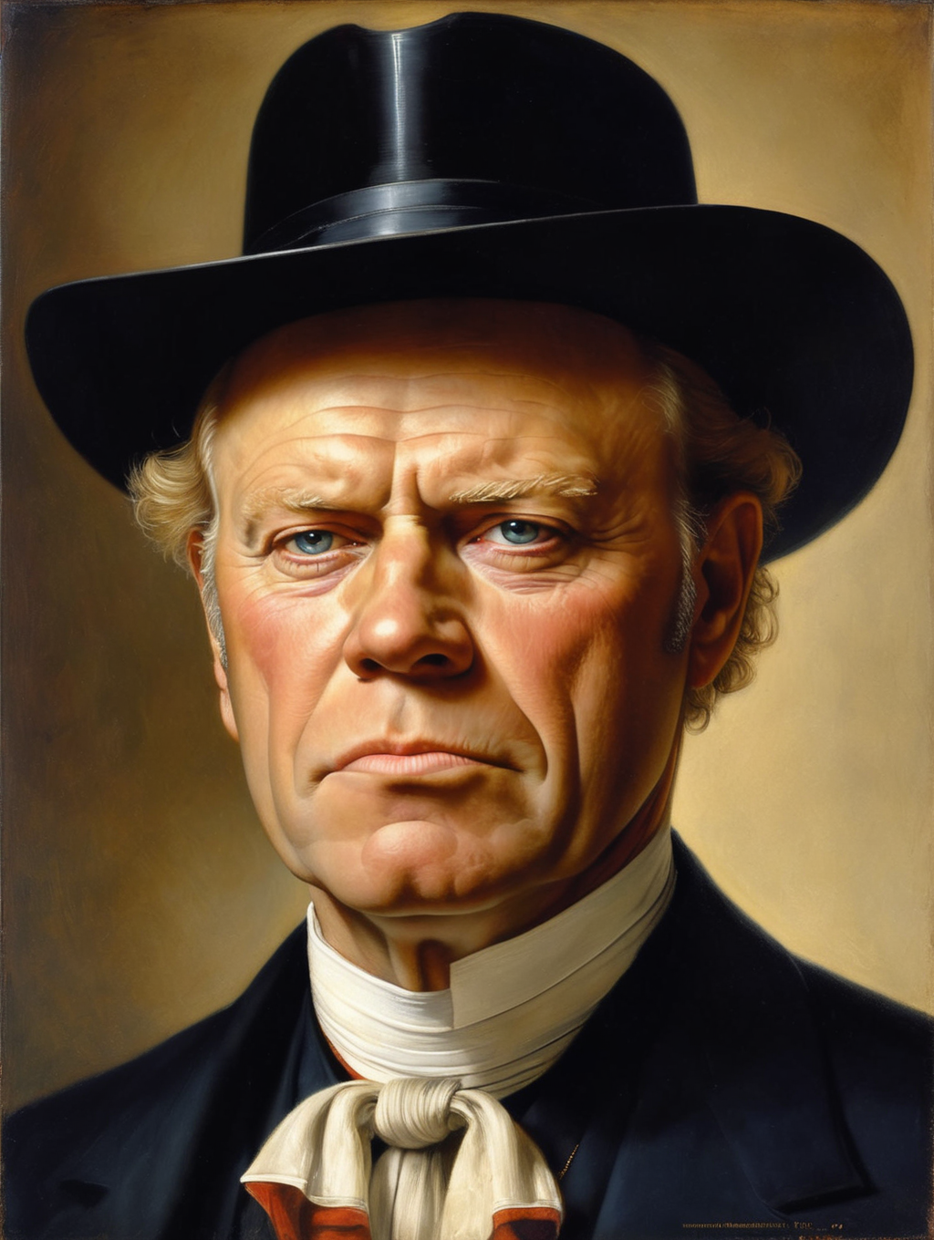 Premium Free ai Images | portrait of gerald ford by rembrandt ...