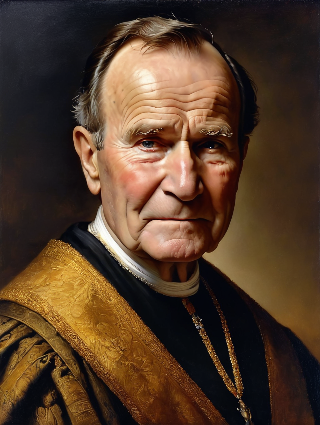 Premium Free ai Images | portrait of george bush by rembrandt ...