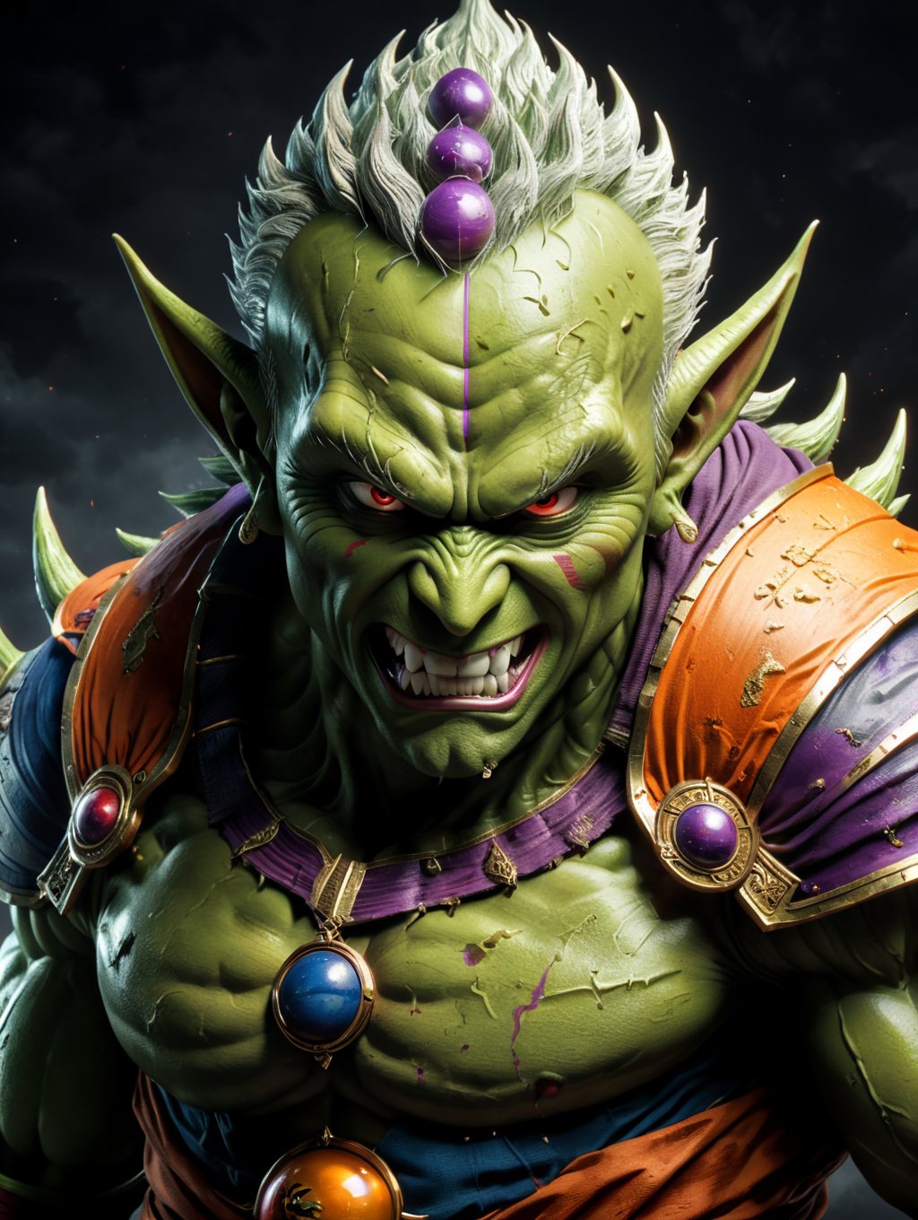 Premium Free ai Images | piccolo dragon ball