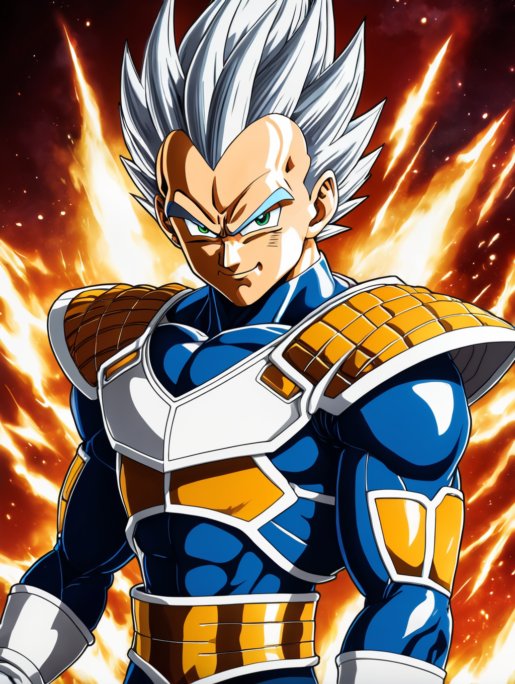 Premium Free ai Images | vegeta vegeta is the last prince of the saiyan ...