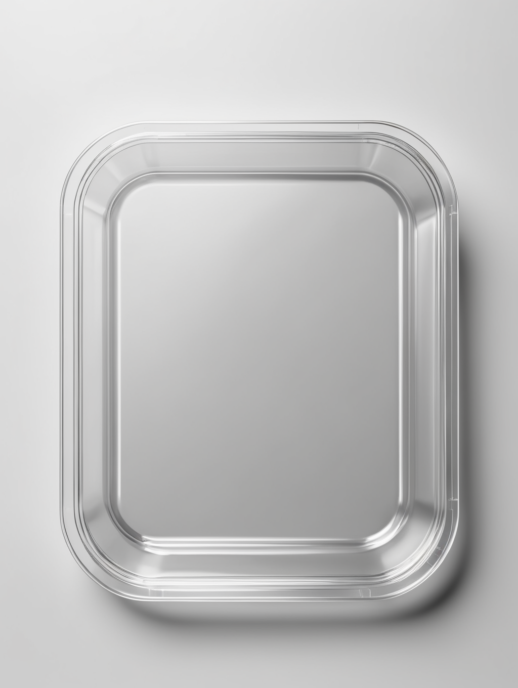 Premium Free ai Images | empty transparent plastic tray covered ...