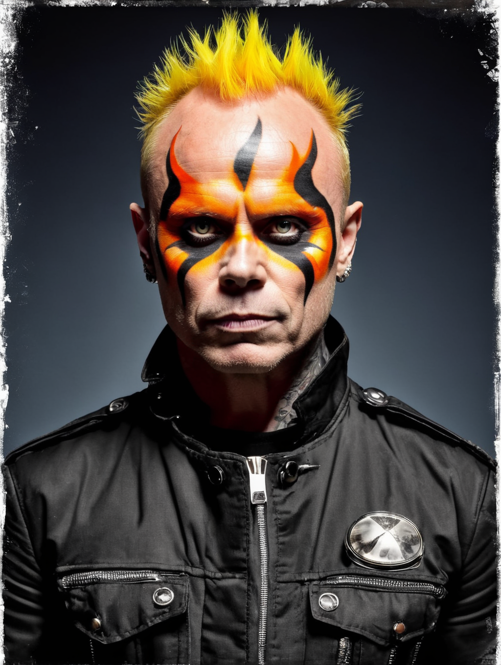 Premium Free ai Images | keith flint the prodigy fire starter