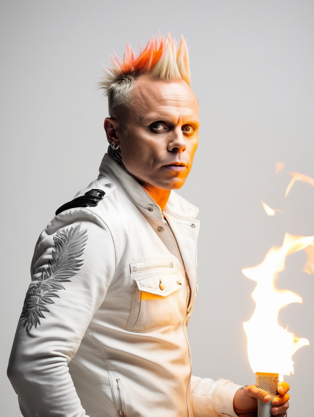 Premium Free ai Images | keith flint the prodigy fire starter