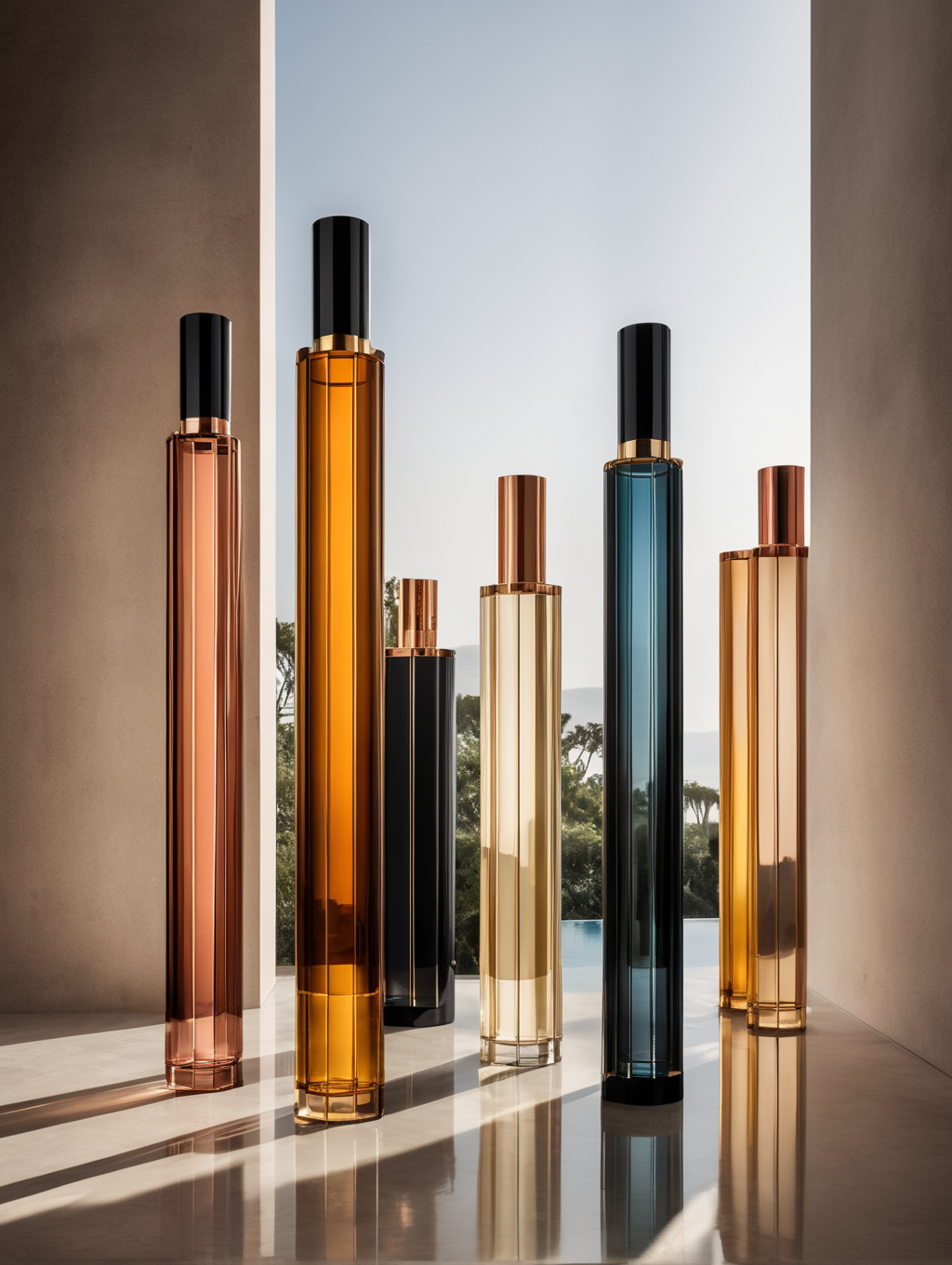 Premium Free ai Images | tall perfume slender inspired by the ...