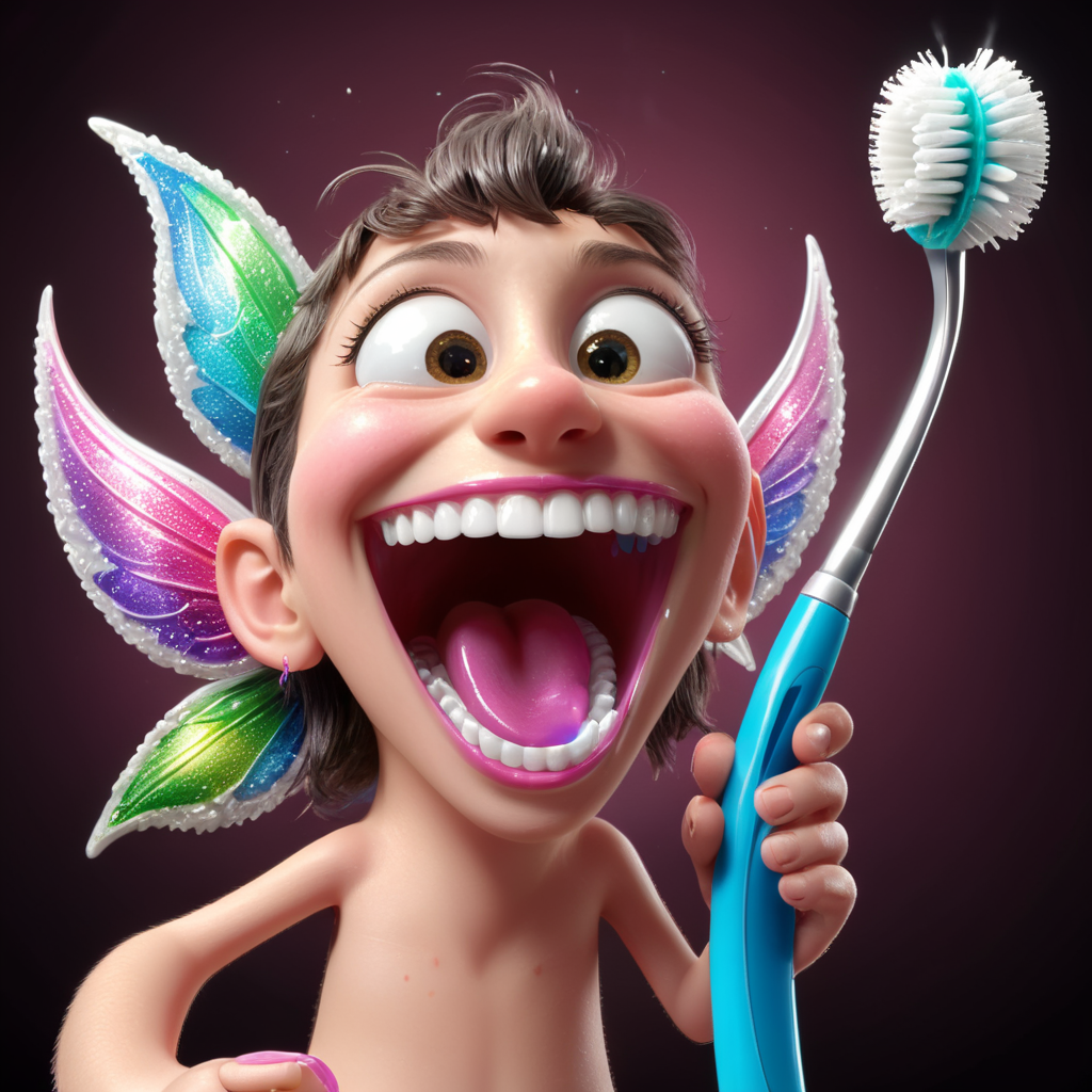 Premium Free ai Images | happy toothbrush dancing with toothpaste with ...