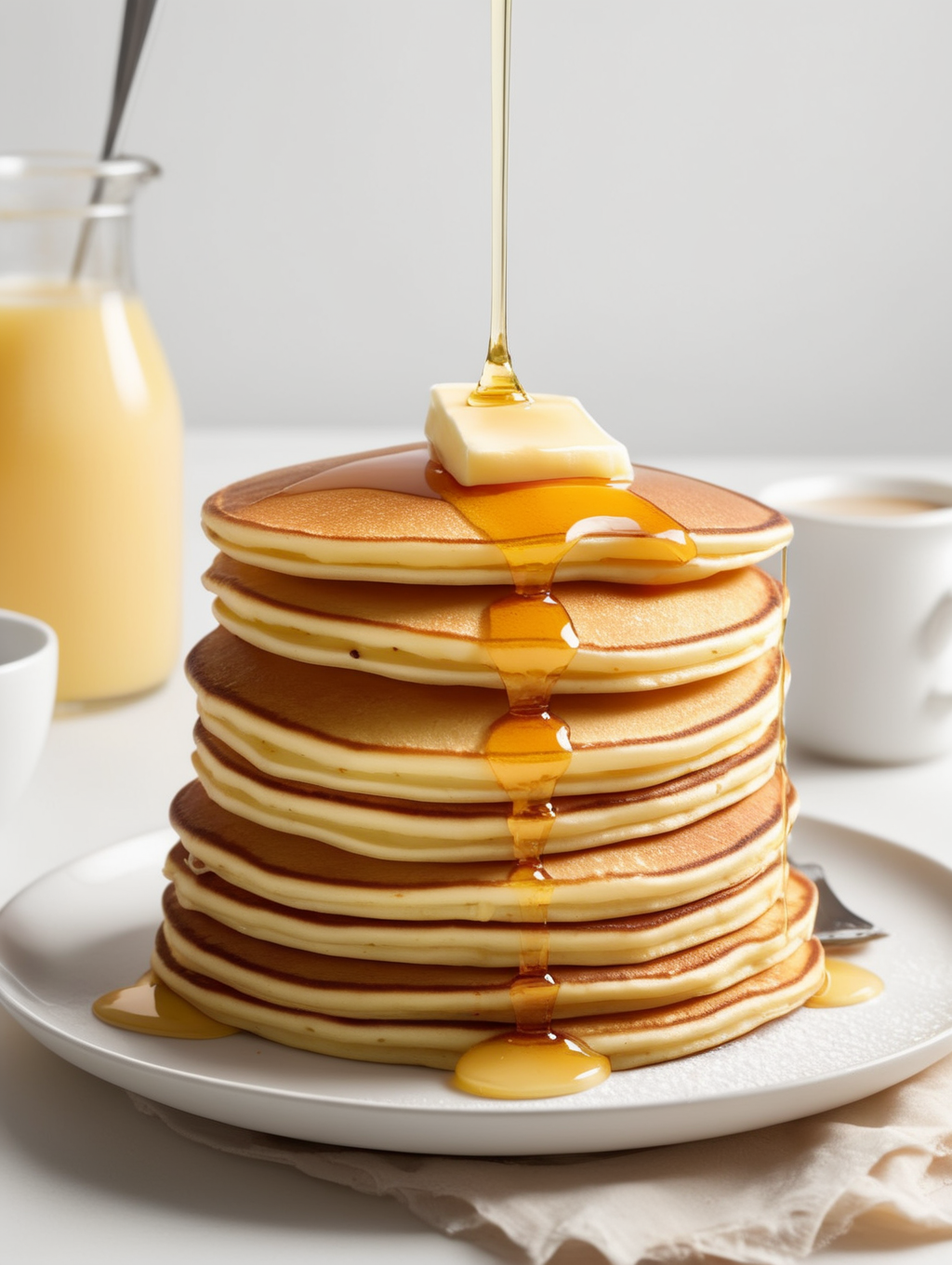 Premium Free ai Images | stack of pancakes on the cover of vogue