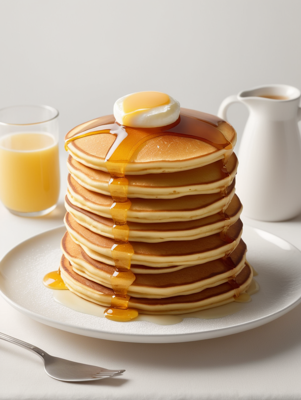 Premium Free ai Images | stack of pancakes on the cover of vogue