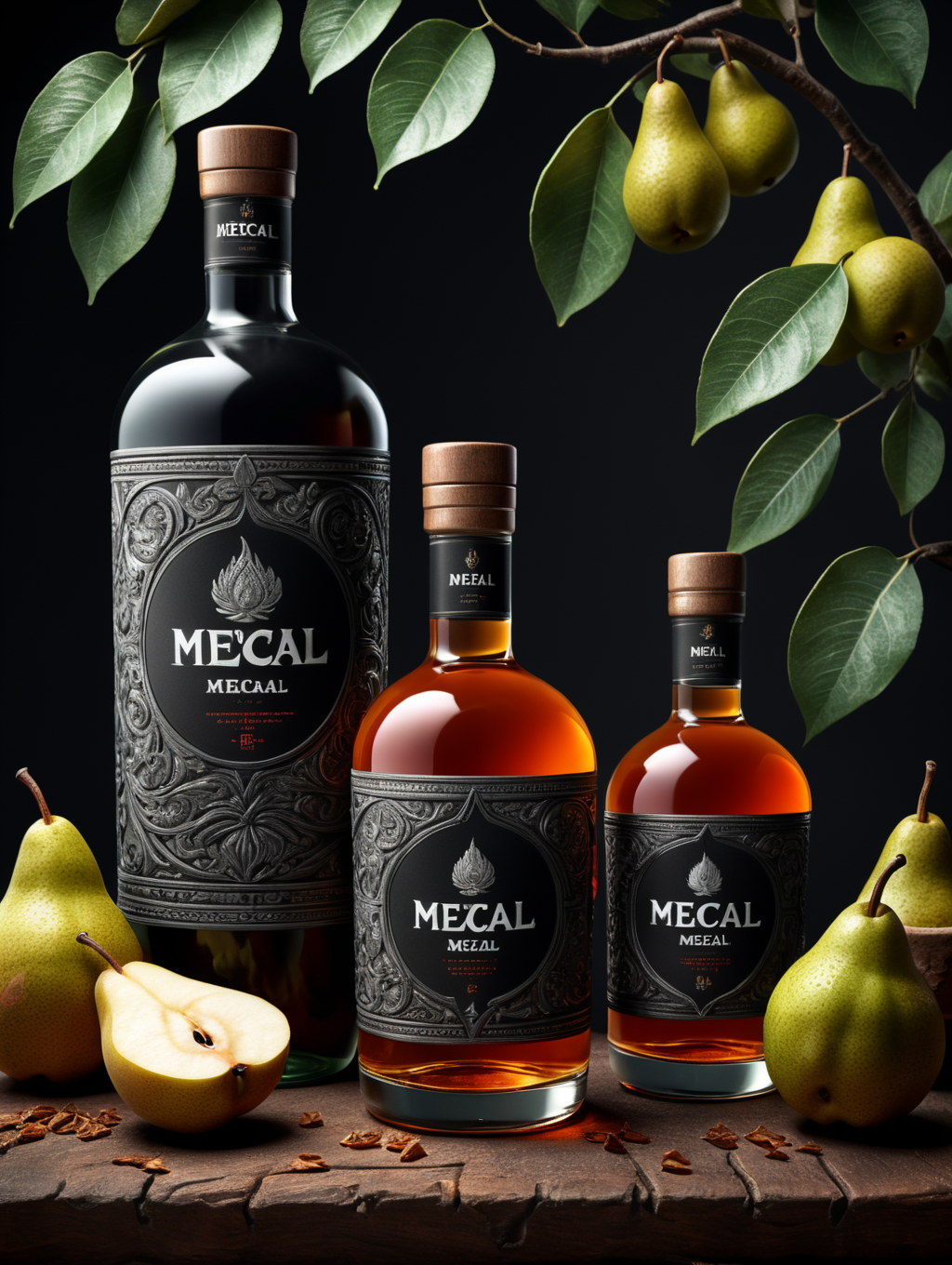 Premium Free ai Images | packaging and branding for mezcal brand as if ...