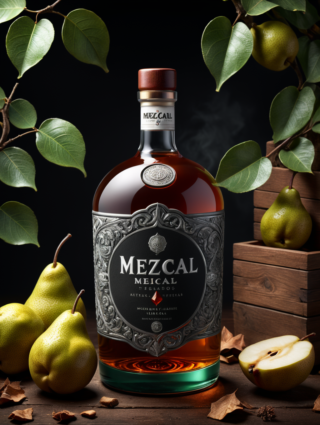 Premium Free ai Images | packaging and branding for mezcal brand as if ...