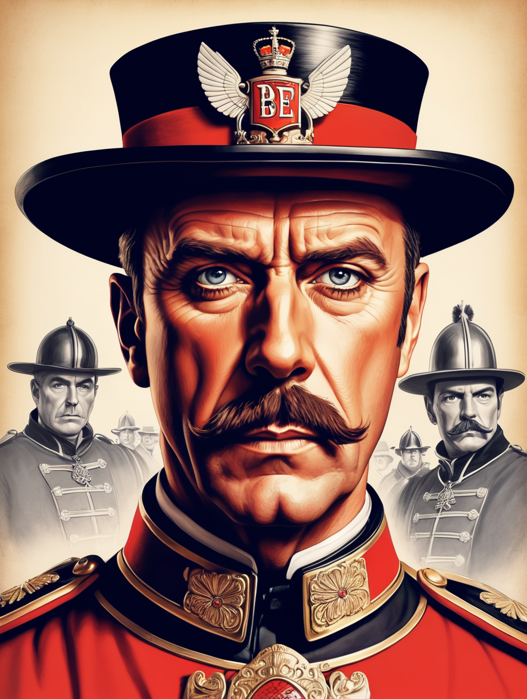 Premium Free ai Images | this artwork of beefeater by george wilson is ...