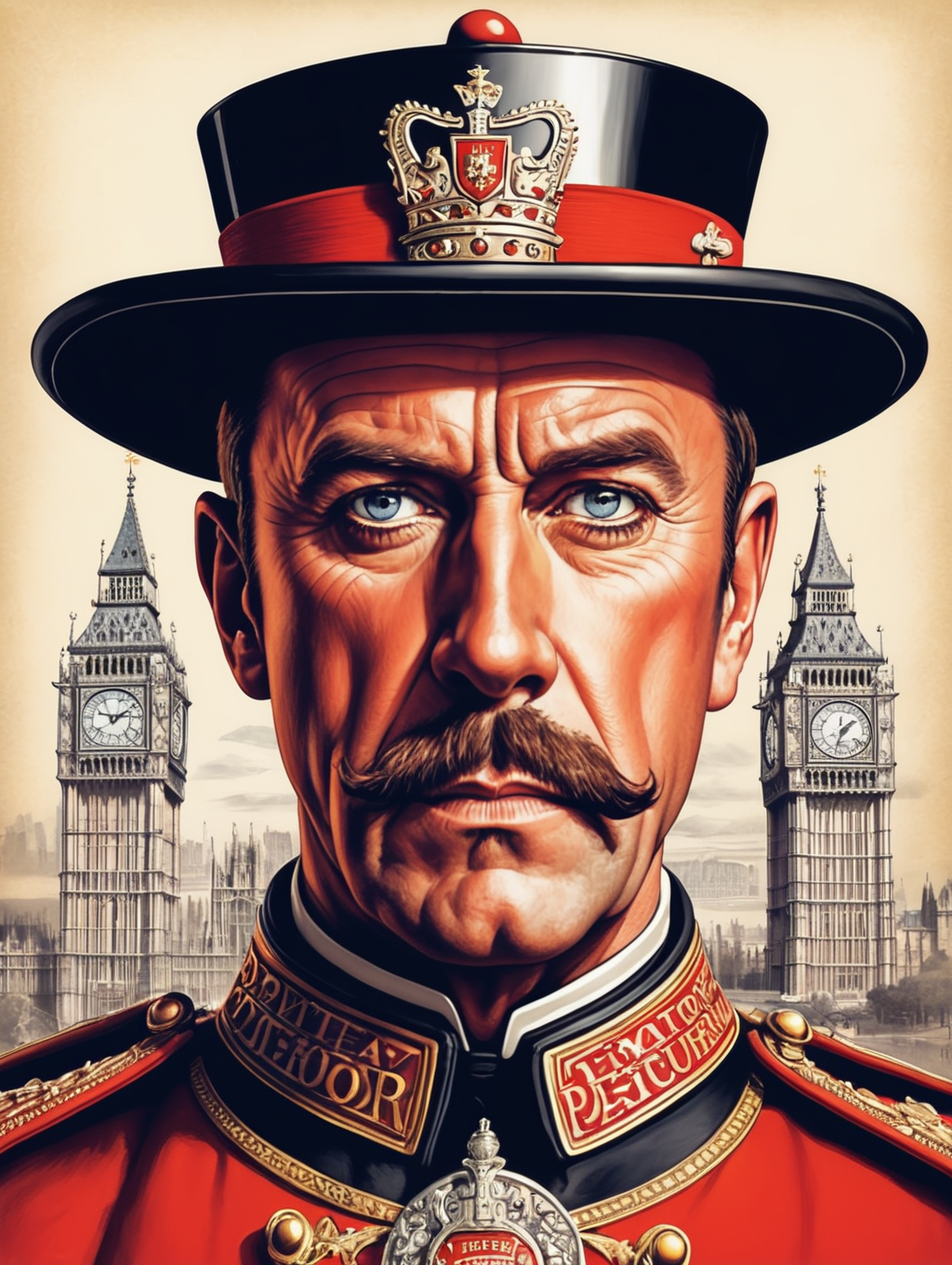Premium Free ai Images | this artwork of beefeater by george wilson is ...
