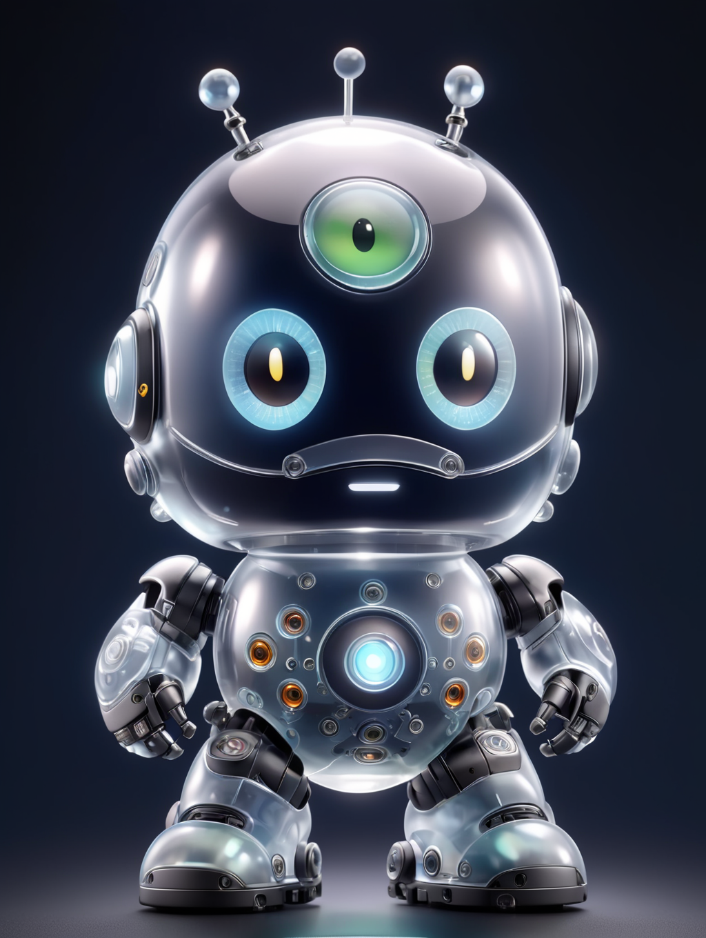 Premium Free ai Images | cute aesthetic tiny cute translucent ...