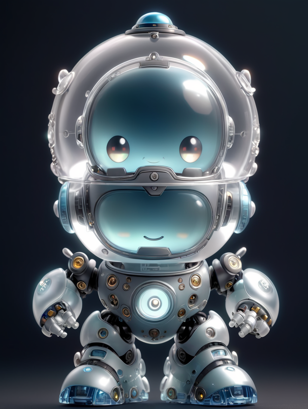 Premium Free ai Images | cute aesthetic tiny cute translucent ...