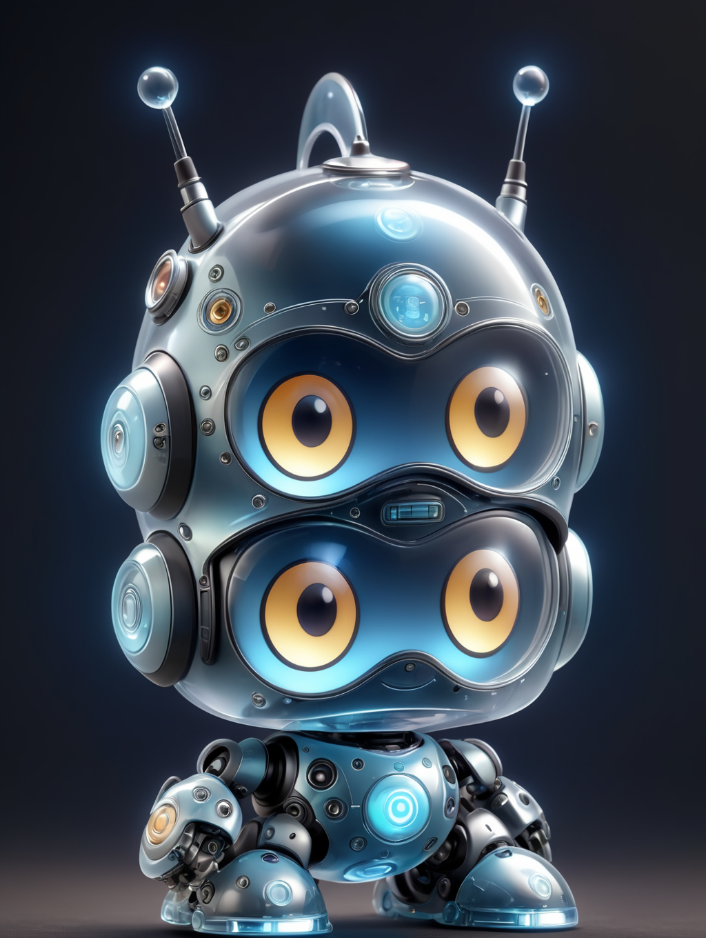 Premium Free ai Images | cute aesthetic tiny cute translucent ...