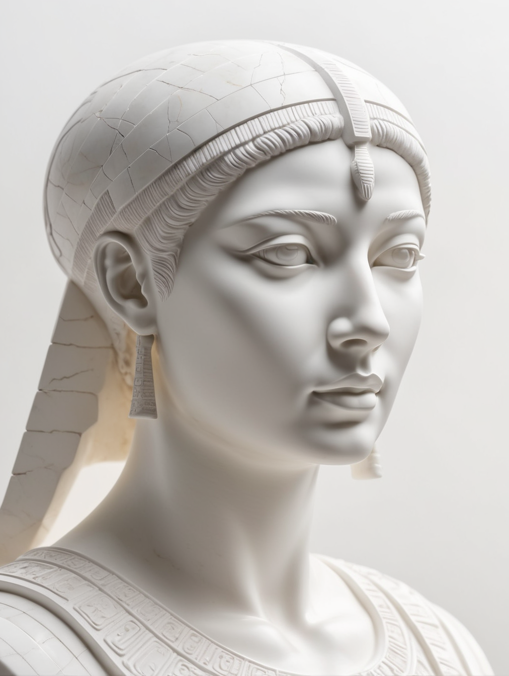 Premium Free ai Images | cleopatra marble statue