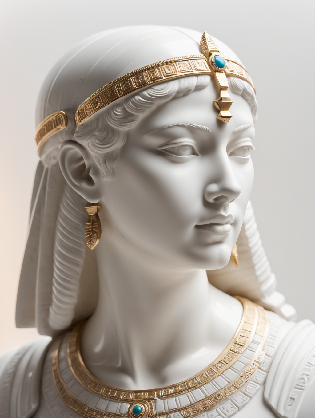 Premium Free ai Images | cleopatra marble statue