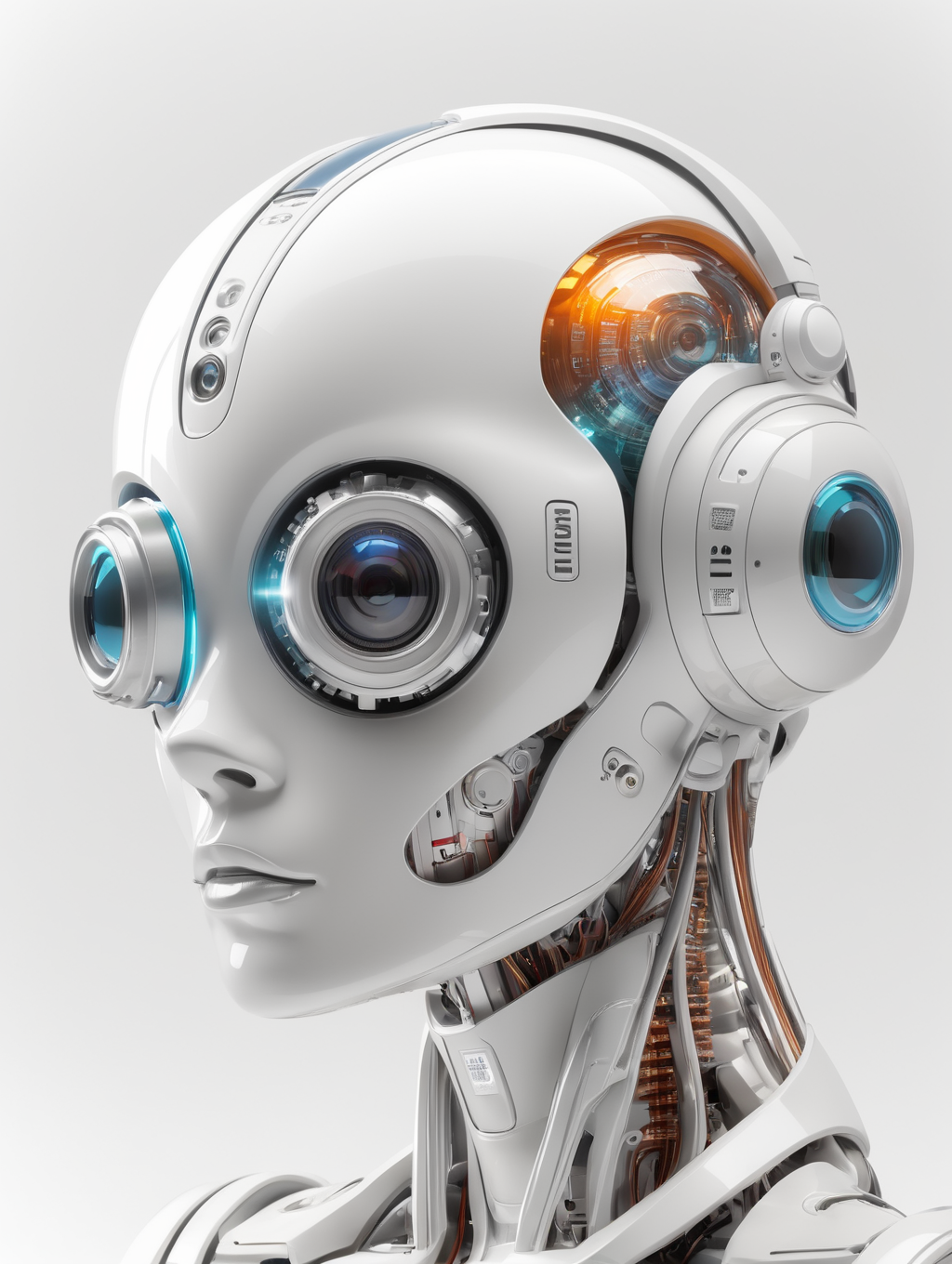 Premium Free ai Images | product photo retro cyber tech reflective ella ...