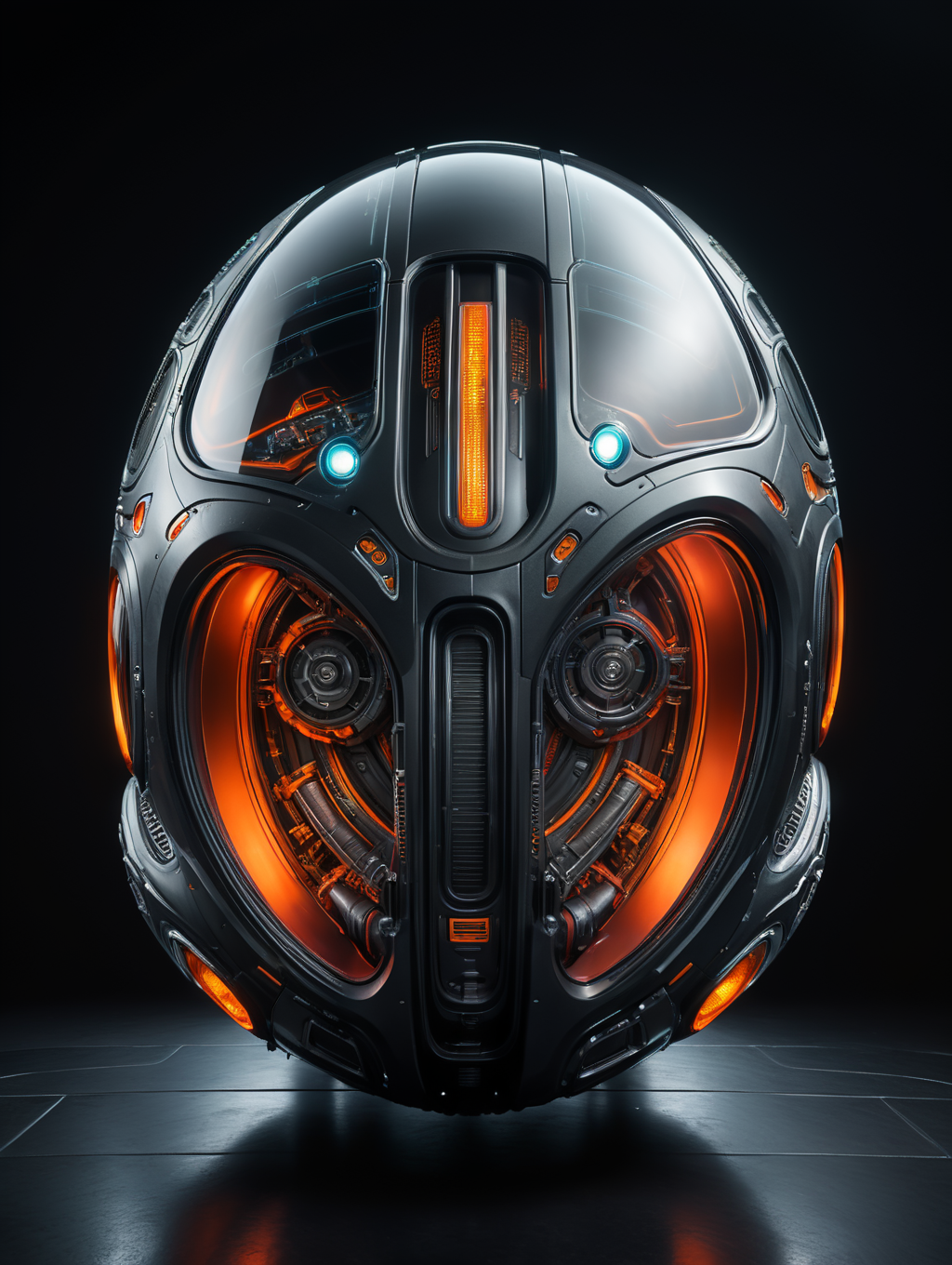 Premium Free ai Images | futuristic sci fi pod car flat design product ...