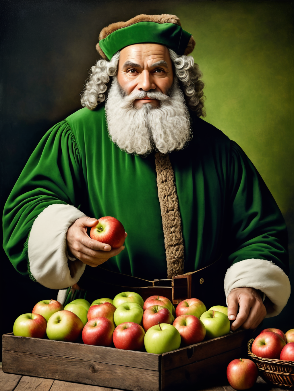 Premium Free ai Images | portrait of an italian santa claus in th ...