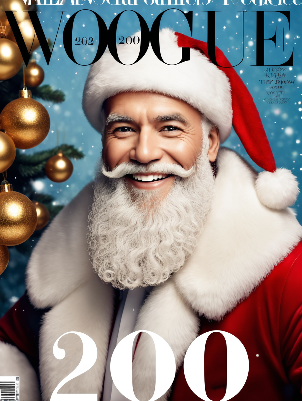 Premium Free ai Images | happy new year holiday mood santa on the cover ...