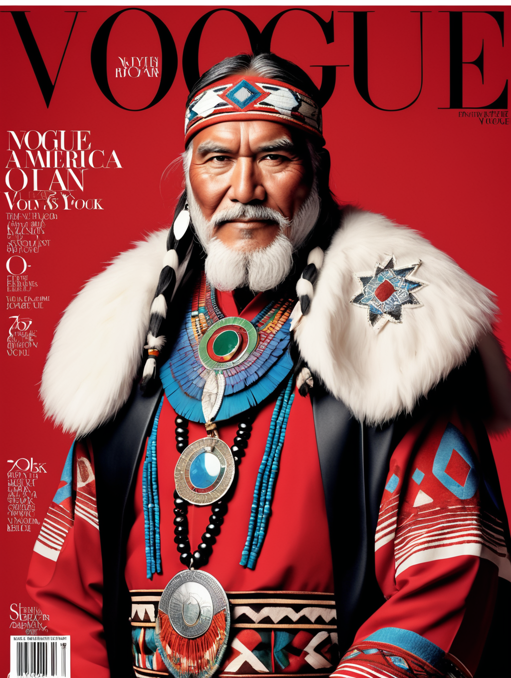 Premium Free ai Images | happy new year native american santa on the ...