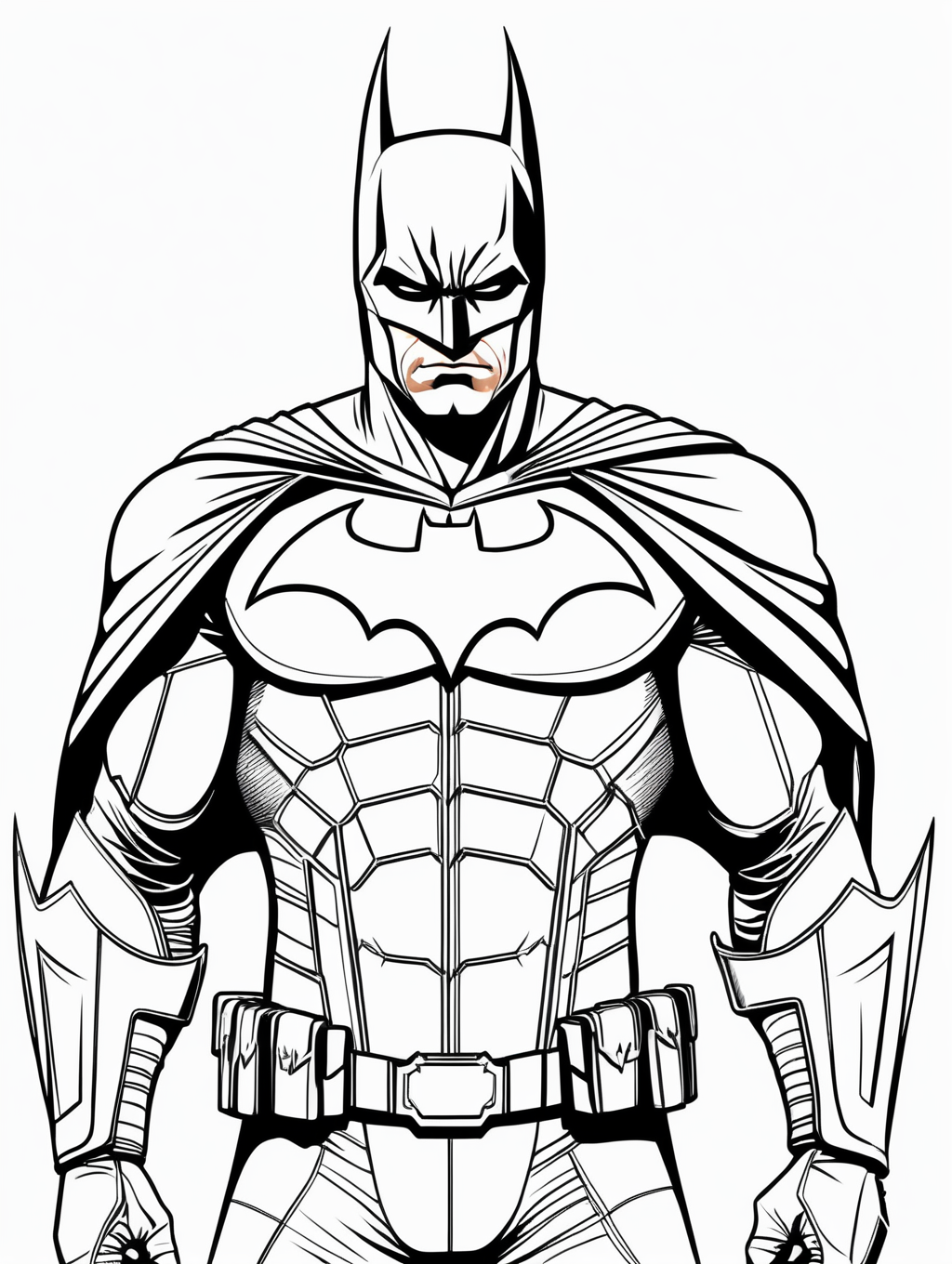 Premium Free ai Images | batman in the style of basic simple line art ...