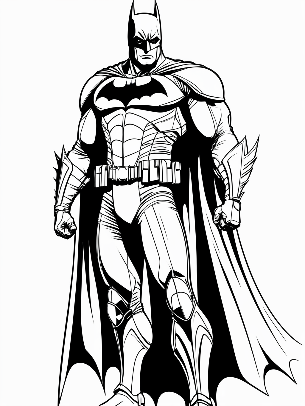 Premium Free ai Images | batman in the style of basic simple line art ...