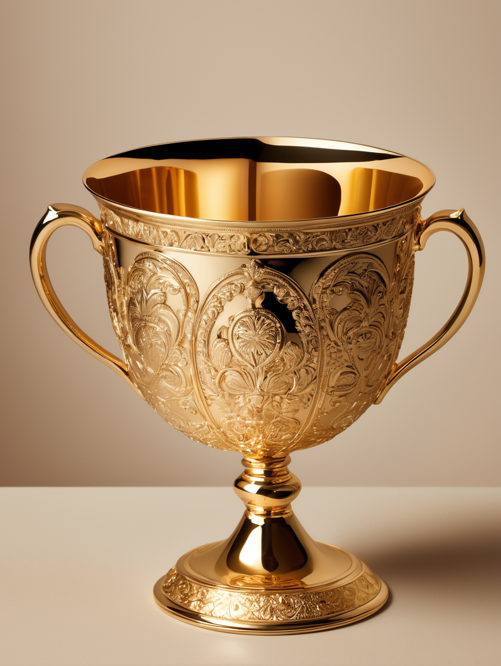 Premium Free ai Images | golden grail cup on the cover of vogue