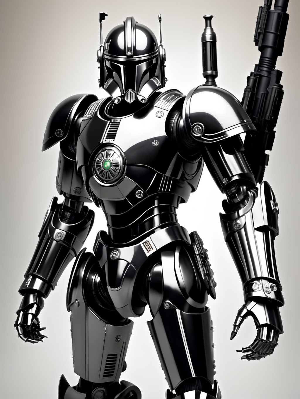 Premium Free ai Images | commando droid star wars full body battle pose ...