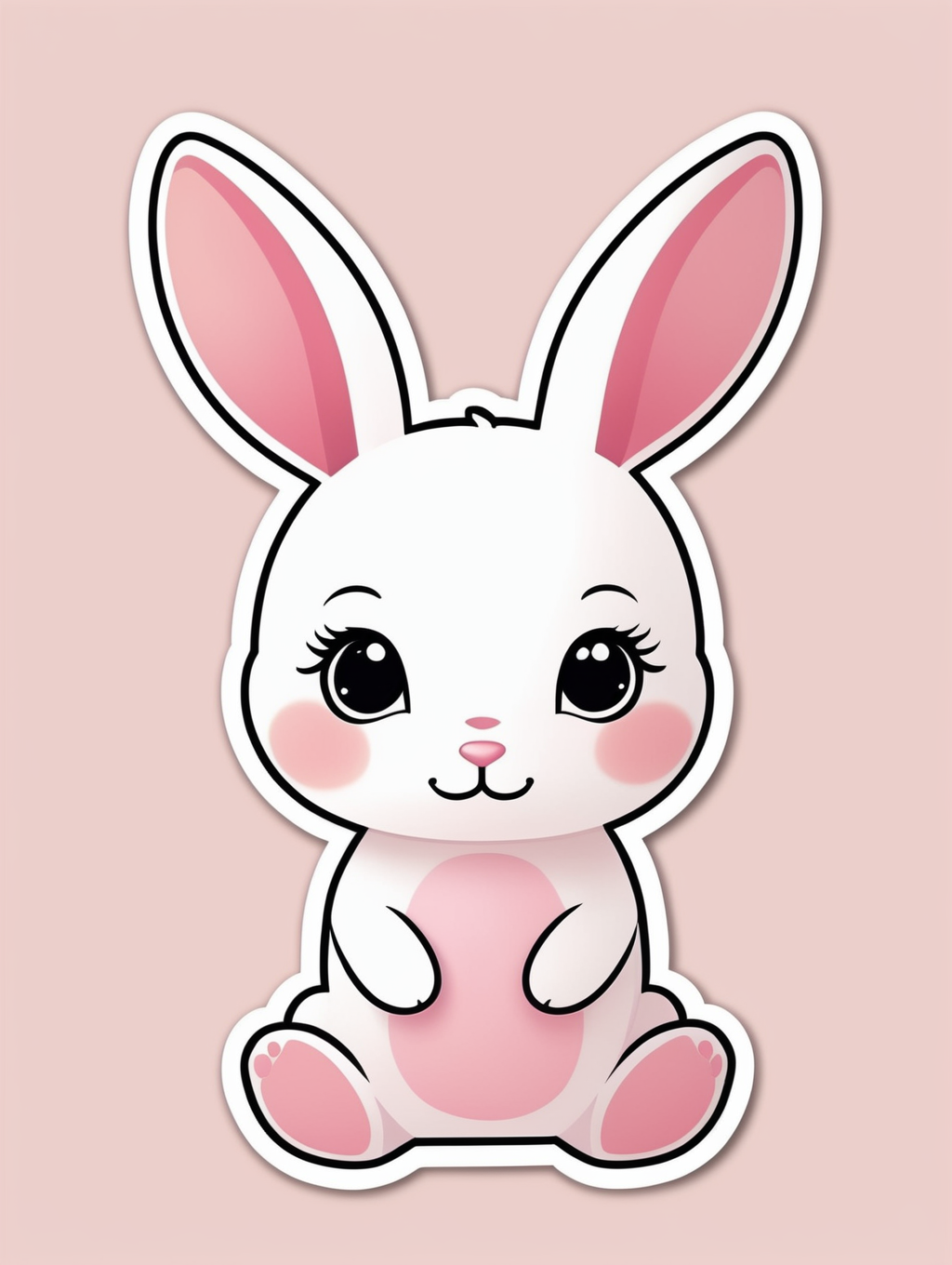Premium Free ai Images | printable sticker about minimal cartoon cute ...
