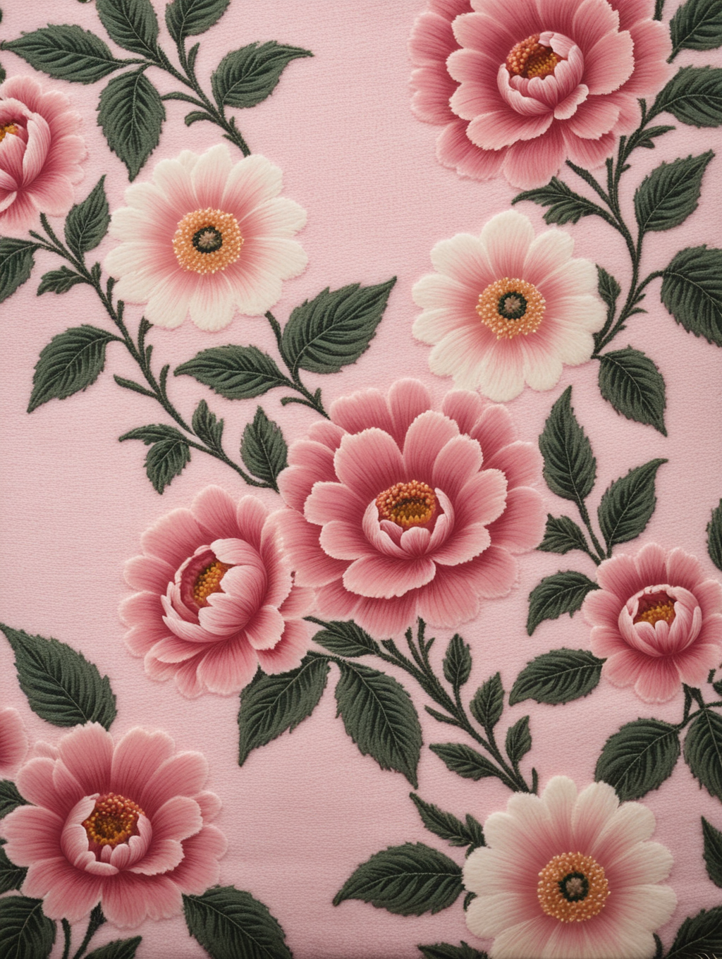 Premium Free ai Images | create sherpa fabric texture with floral ...